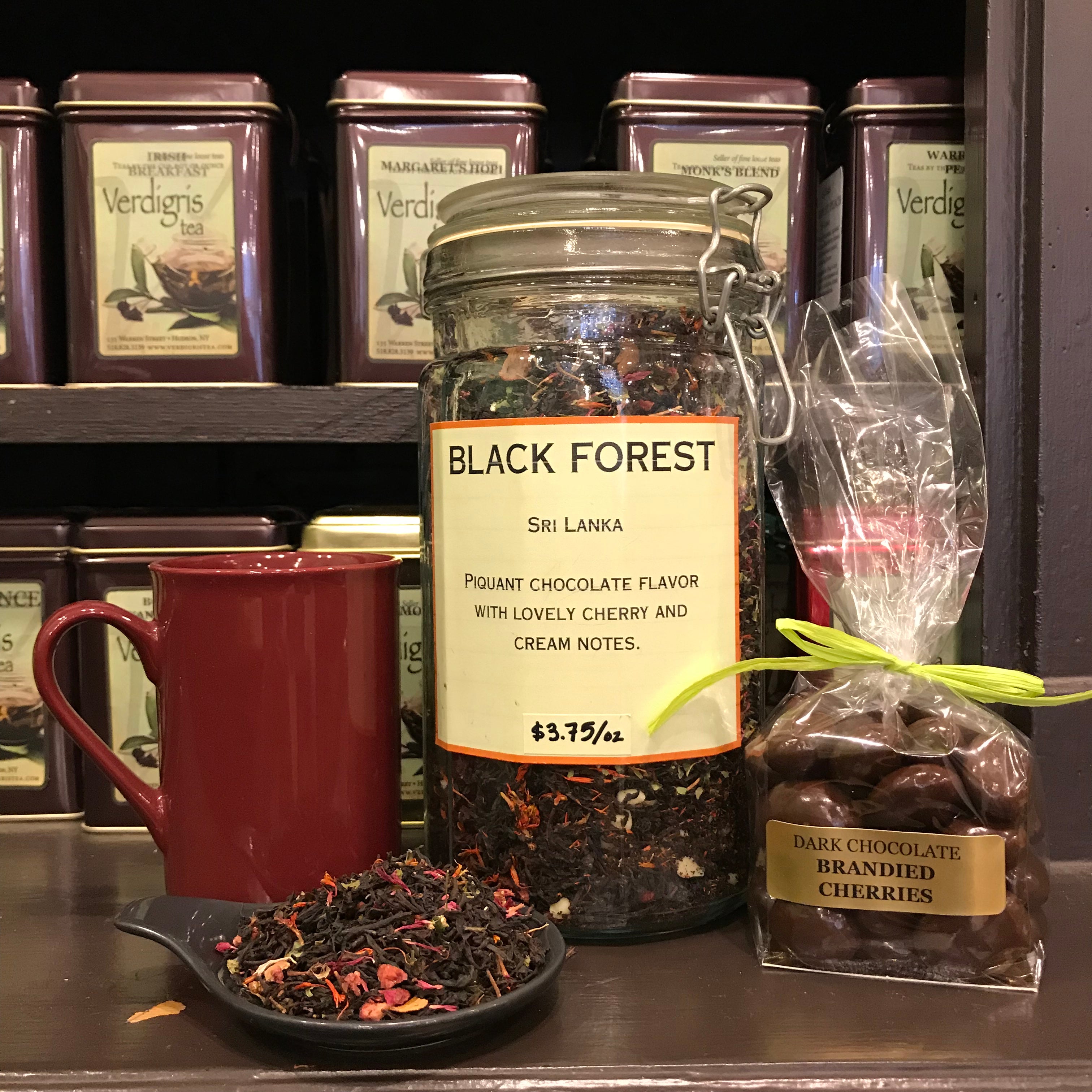 Black Forest Herbal Tea | Verdigris Tea & Chocolate Bar